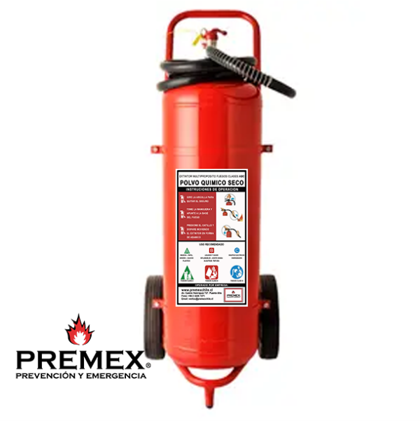 EXTINTOR POLVO QUÍMICO SECO (PQS) – 50 KILOS – Premex Chile | Ingeniería en servicios contra ...